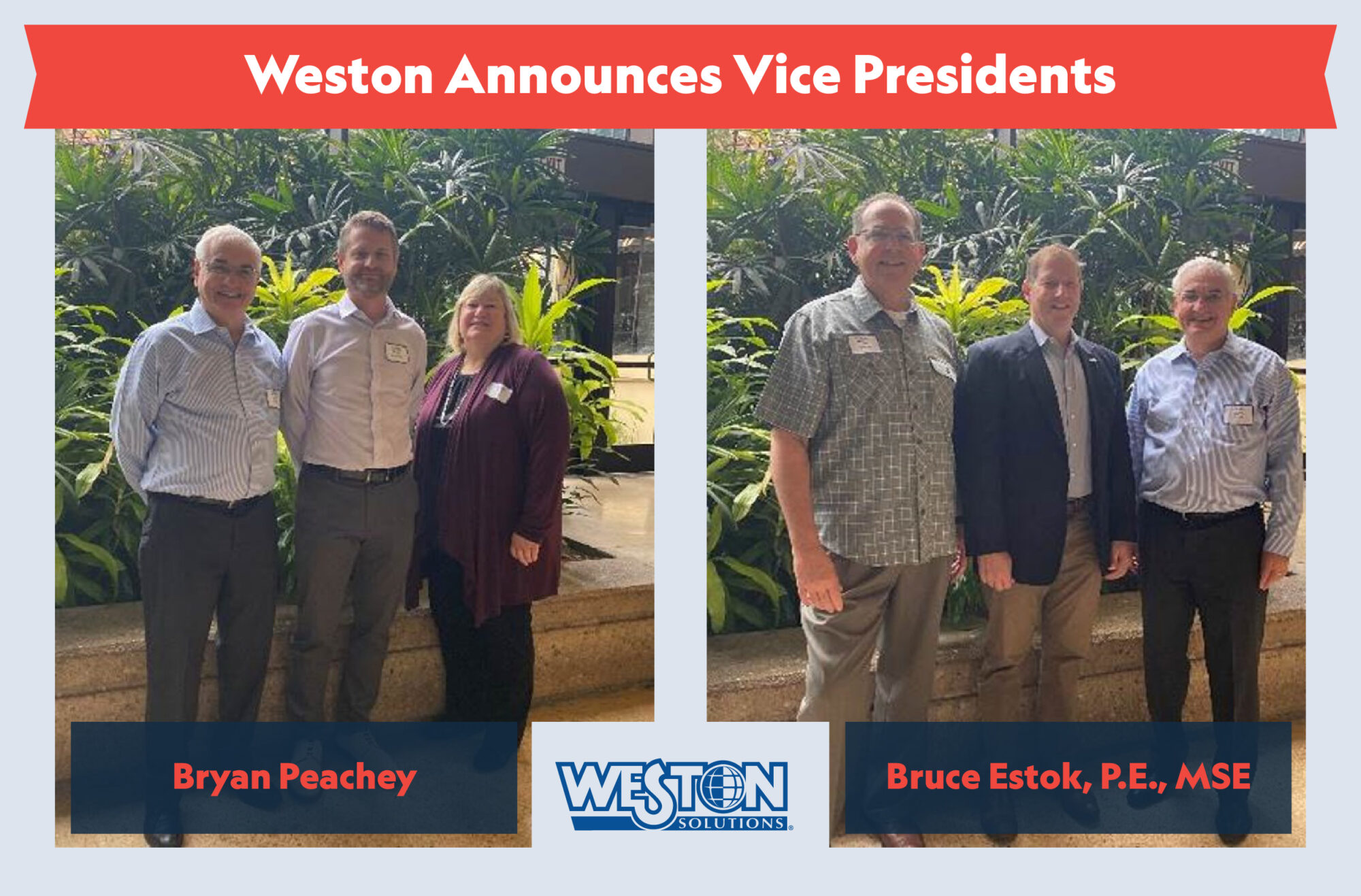 Weston Solutions Appoints Two New Vice Presidents - Weston Solutions Weston Solutions Appoints Two New Vice Presidents - Weston Solutions