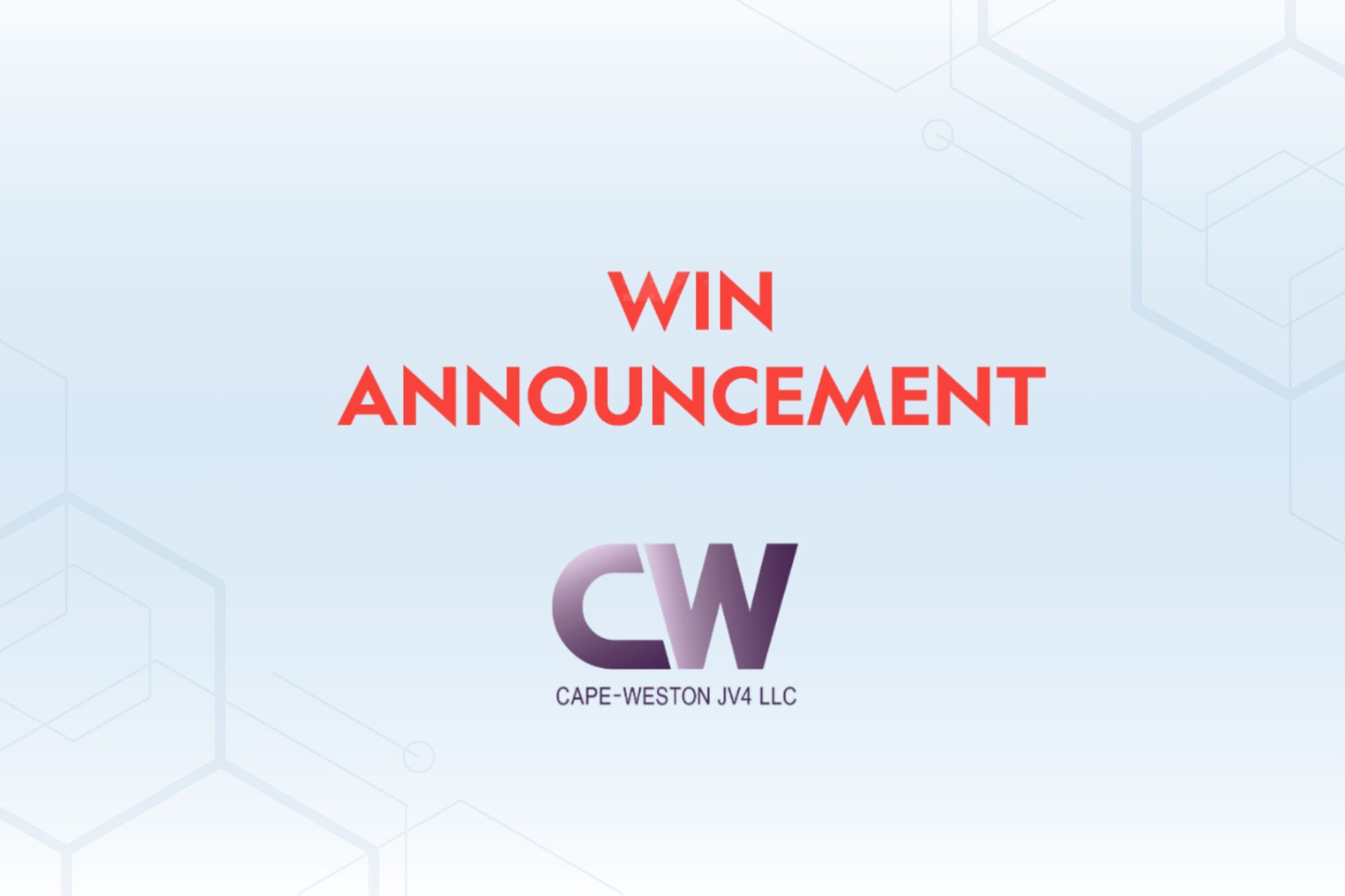 Weston, as part of CAPE-Weston JV4, LLC, Secures a $1.5B A-E ...