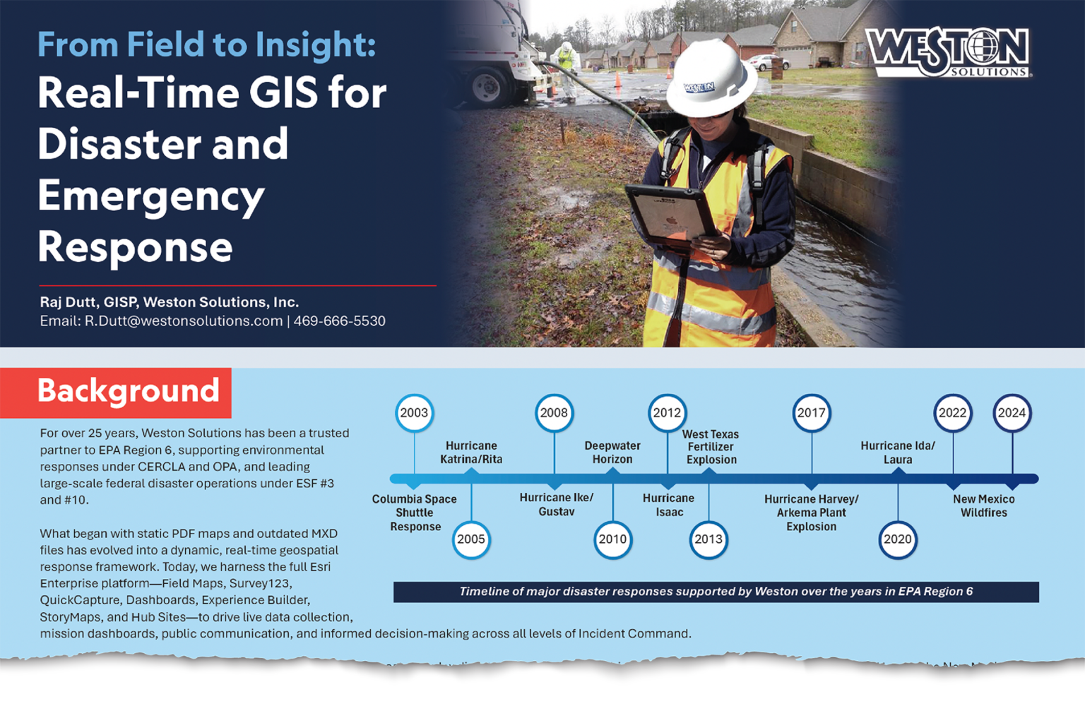 From Field to Insight: Real-Time GIS for Disaster and Emergency ...